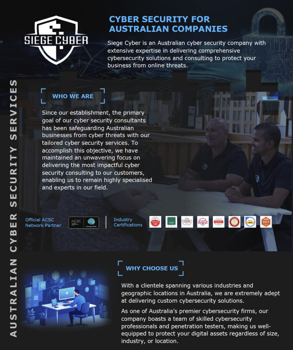 IT Cyber Security Company | Australian Penetration Testing